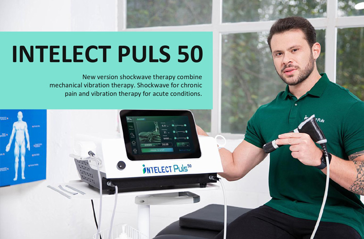 2 handles shockwave and ultrasound for Rehabilitation, Pain Relief