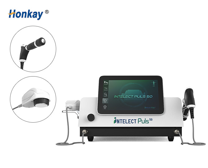 2 handles shockwave and ultrasound for Rehabilitation, Pain Relief